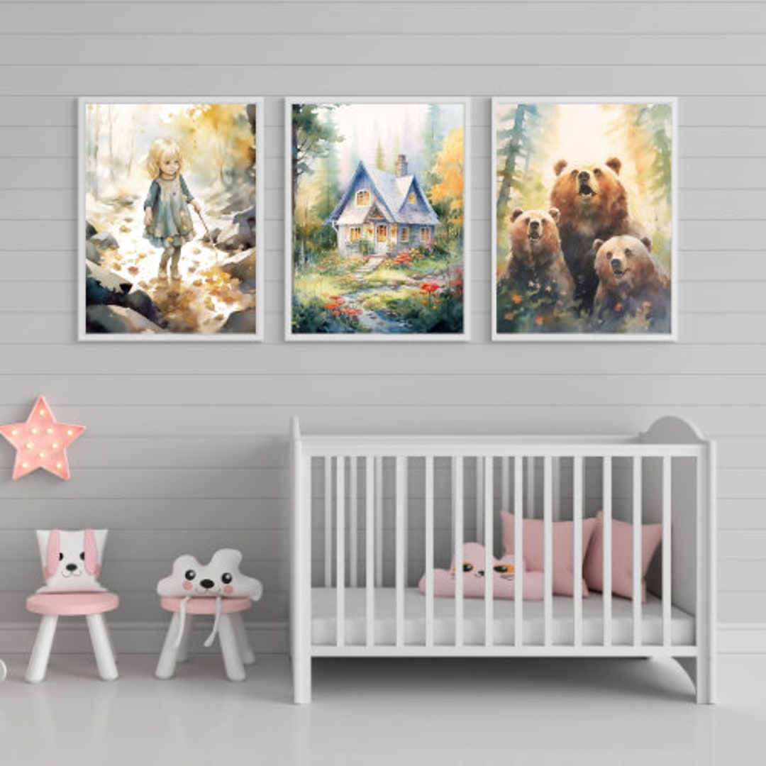 Printable Goldilocks and the 3 Bears Art Gallery, Storybook, Fairytale ...