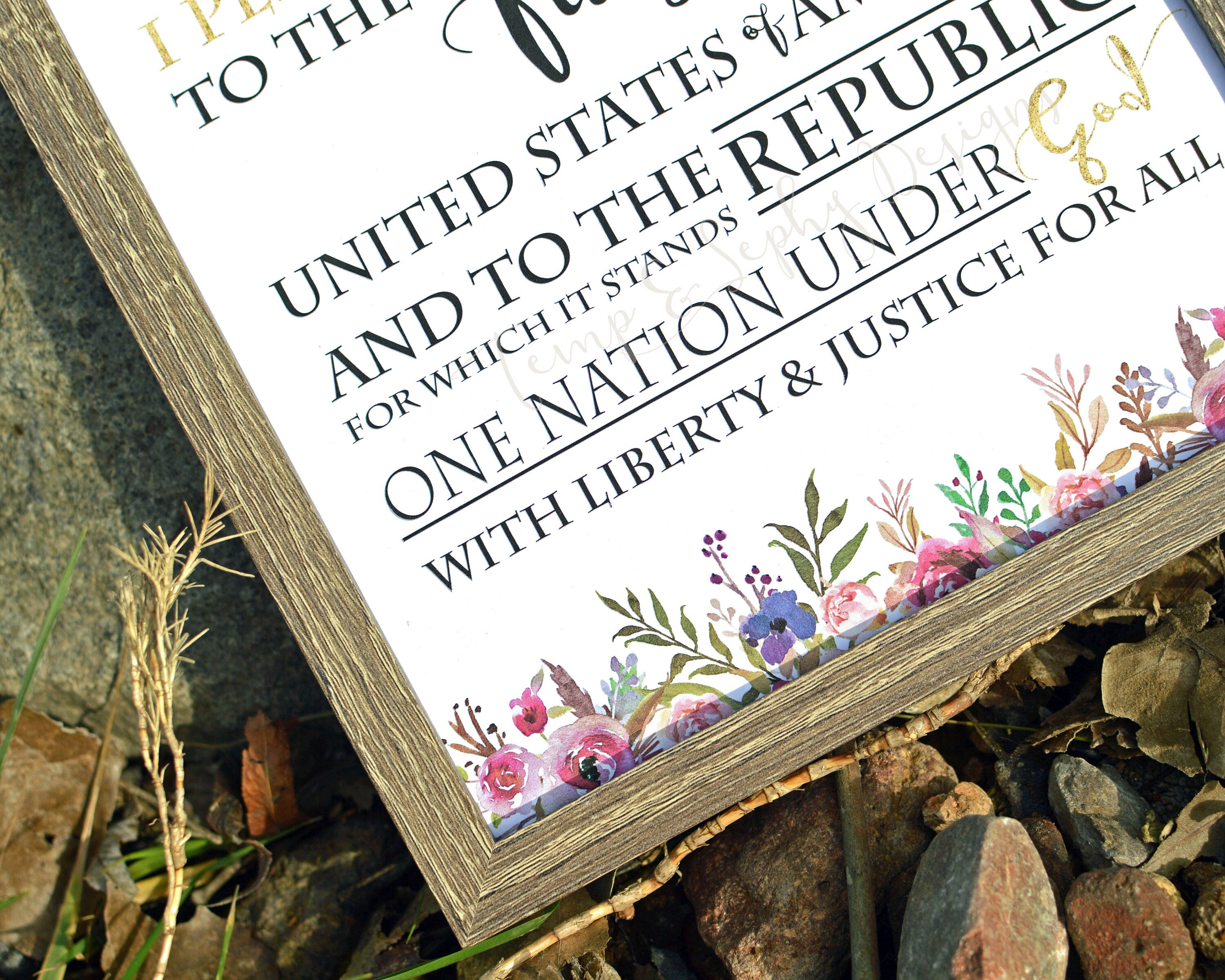 Pledge of Allegiance Wall Art | Printable Wall Art | Patriotic Print ...