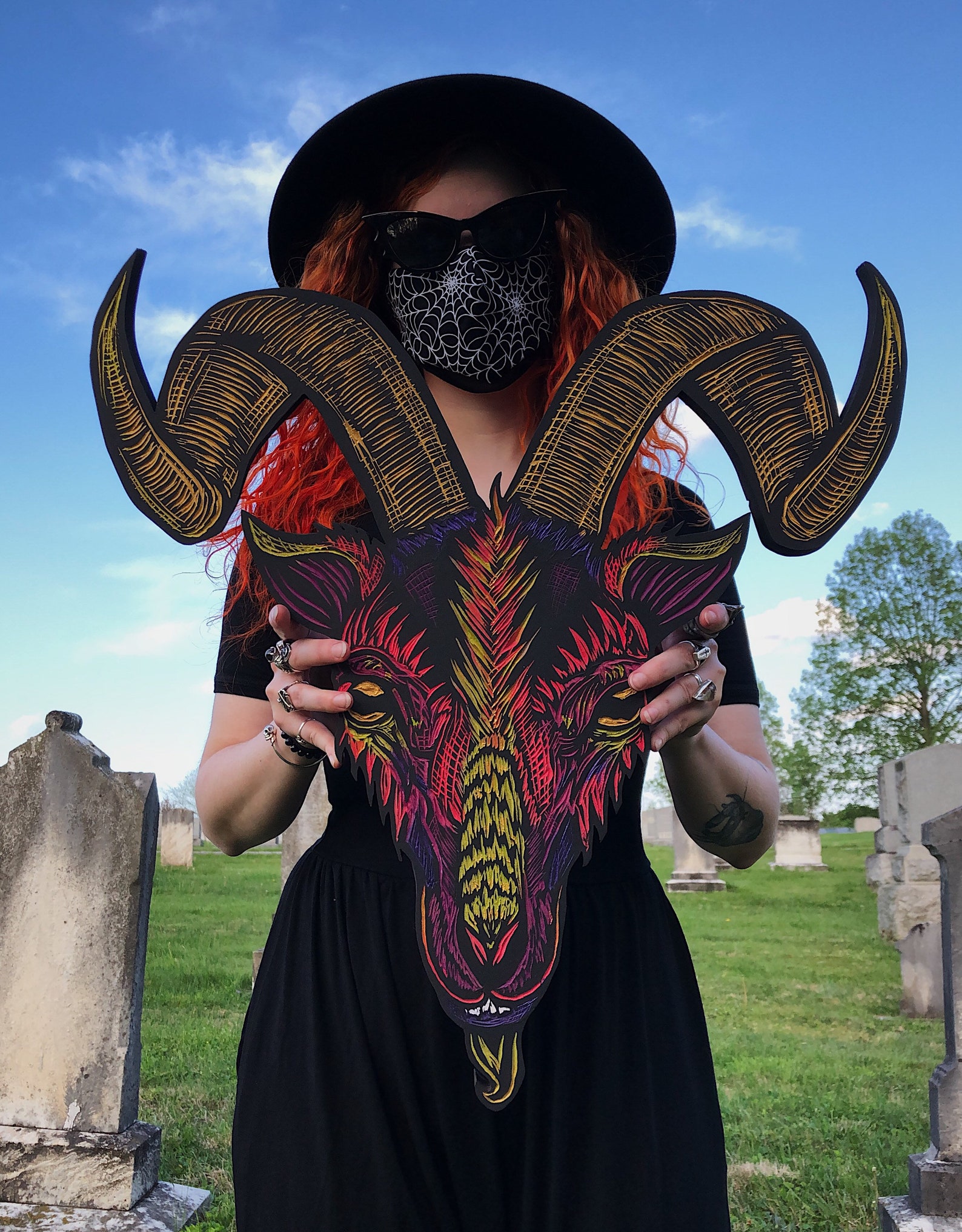 Goat Head Wood Carving MADE TO ORDER - Etsy