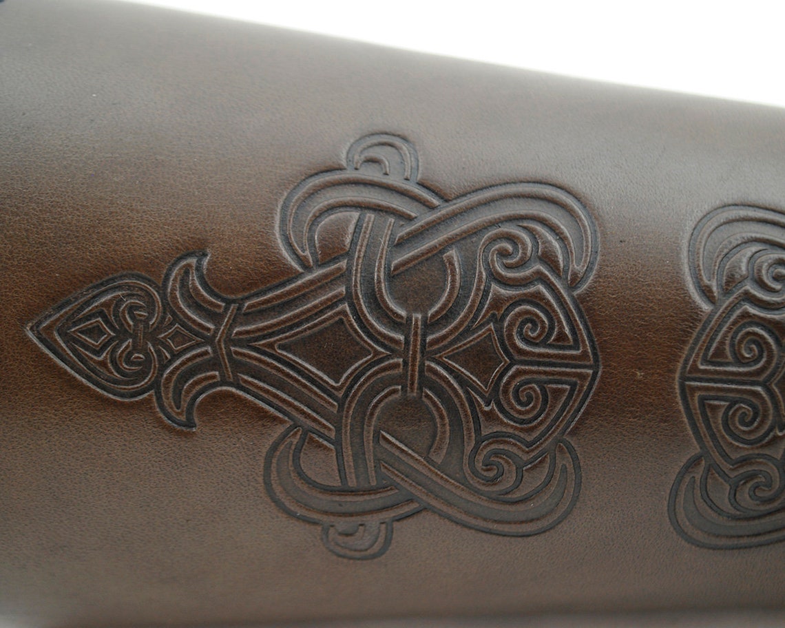 Viking Archery Arm Guard Laced With Leather Cord - Etsy