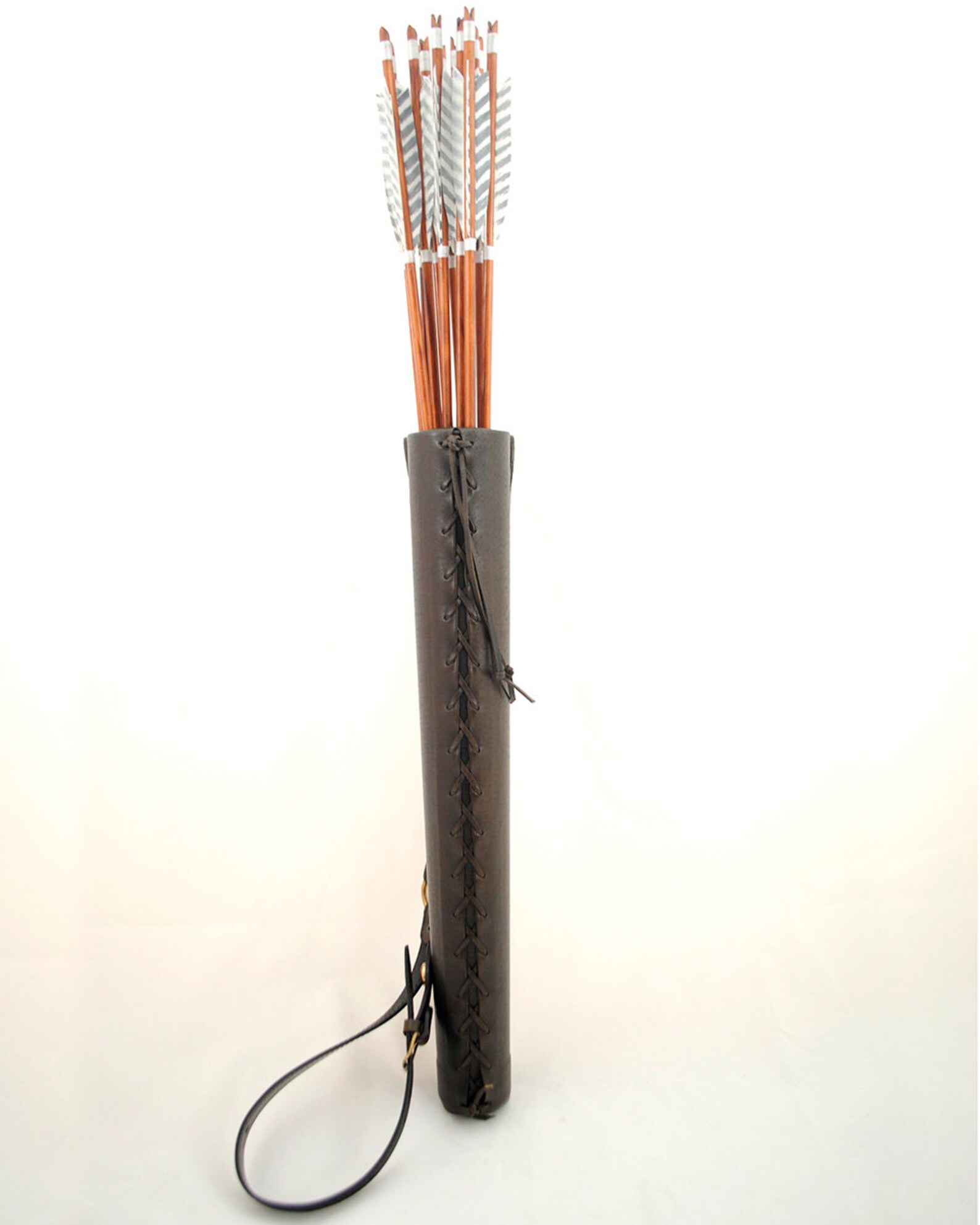 Leather Back Quiver With Decorated Laced-up Front - Etsy