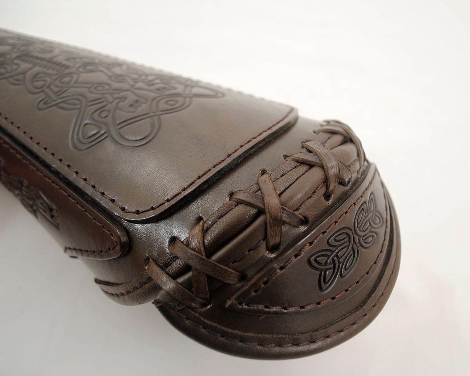 Embossed Leather Vambrace Reinforced With Elbow Guard | Etsy