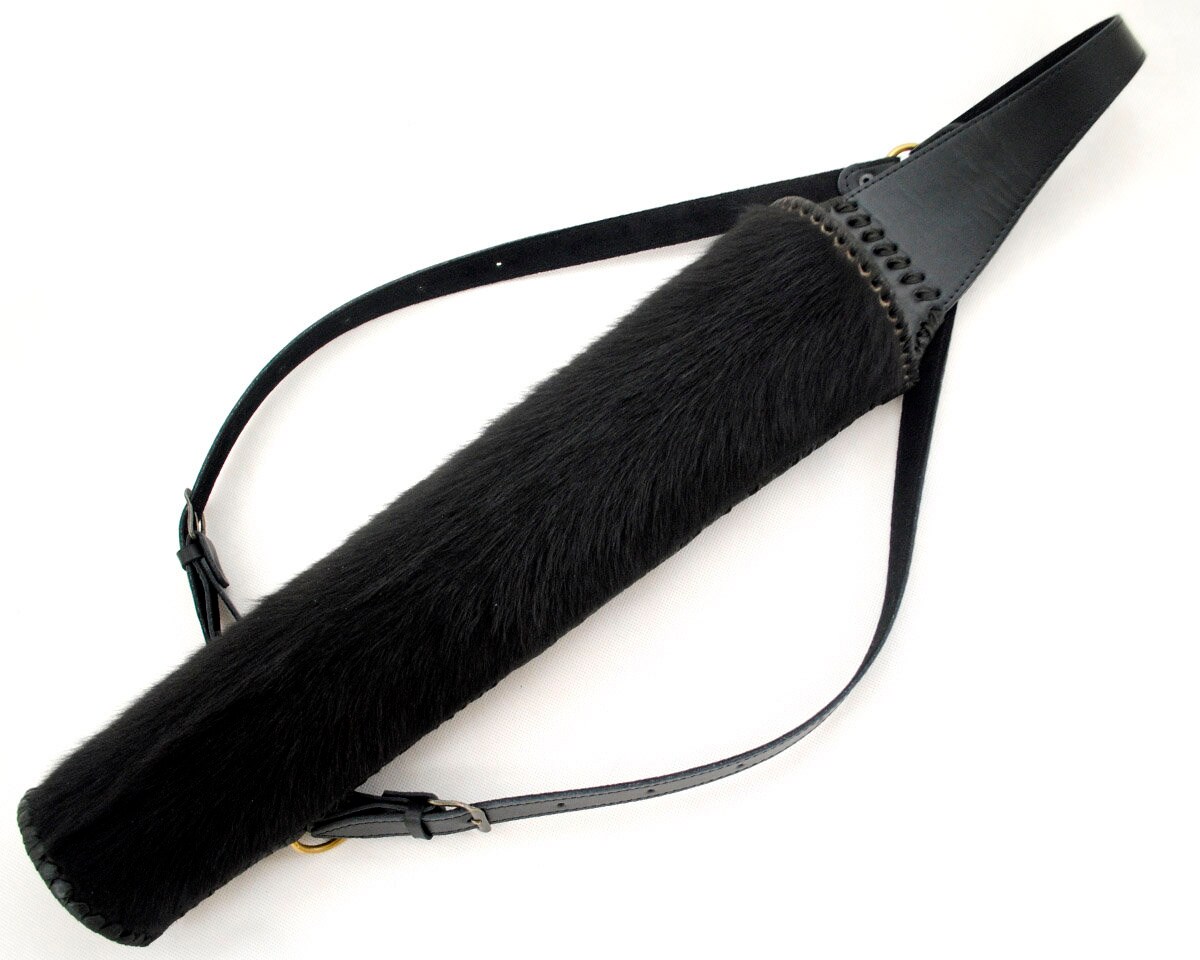 Semicircular Laced Back Quiver Hair on Leather | Etsy