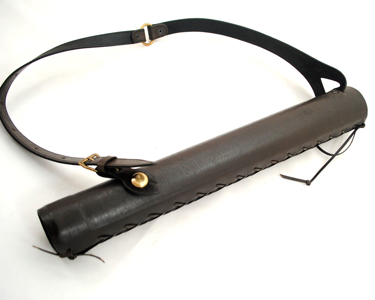Leather Back Quiver With Decorated Laced-up Front - Etsy