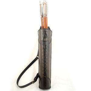 Semicircular, Laced Back Quiver With Lace-up Front - Etsy