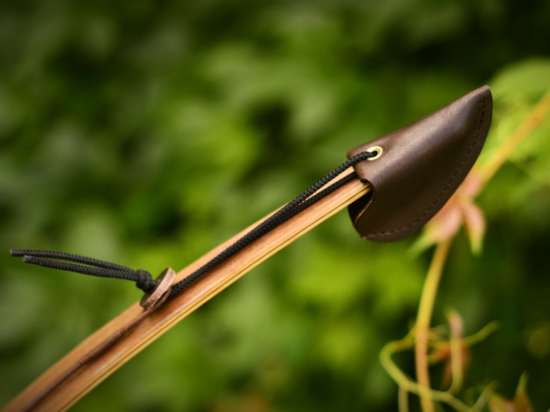 Leather Bow Tip Protector and Bowstring Holder - One Side - Etsy