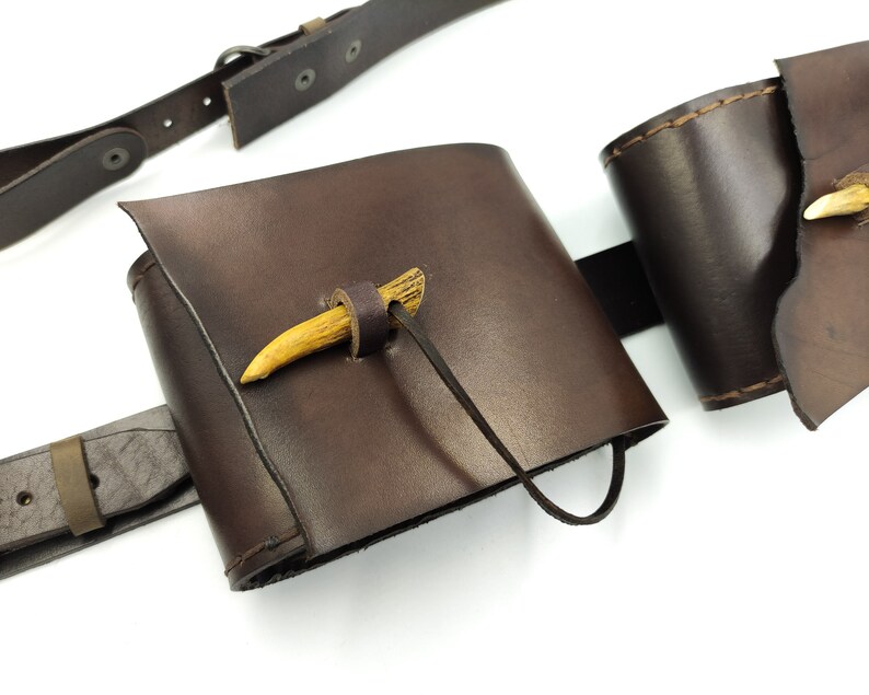 Shoulder Belt With Pouches Ithilien Ranger Cosplay Natural - Etsy