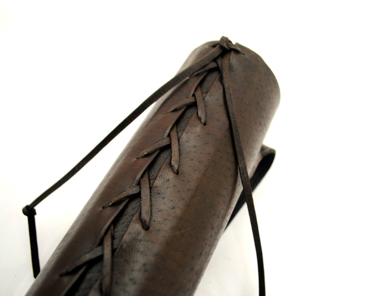 Leather Back Quiver With Decorated Laced-up Front - Etsy