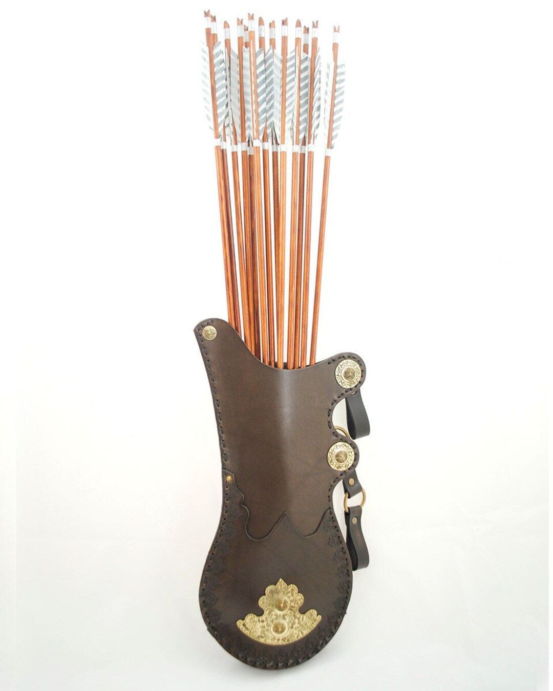 Ottoman Side Quiver With Brass Ornaments - Etsy