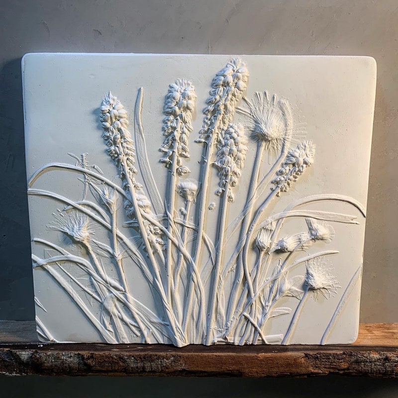 Flower Cast in Plaster - Etsy