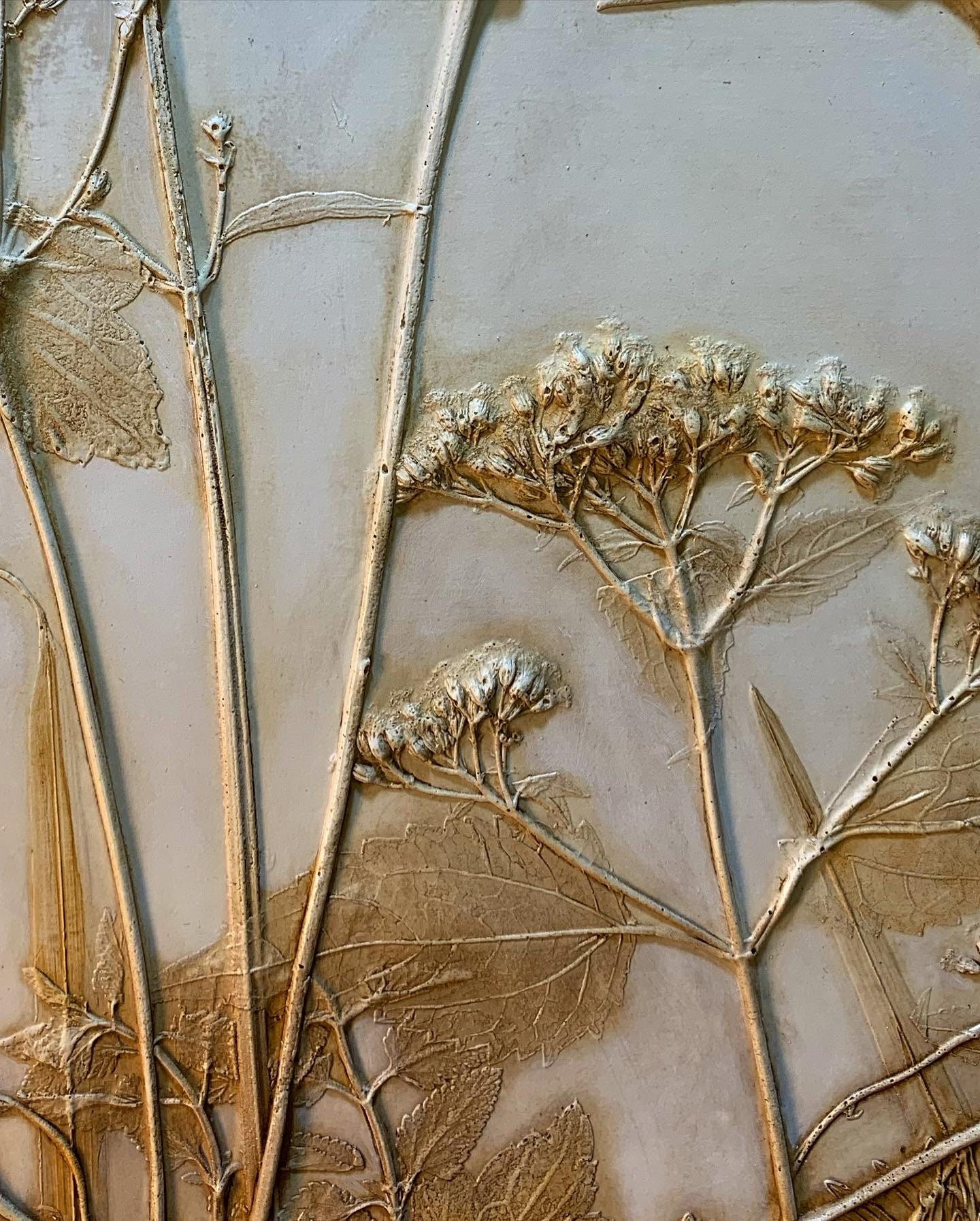 Beautiful Framed Floral Bas-relief Castings Last One!!47x68. *only ...