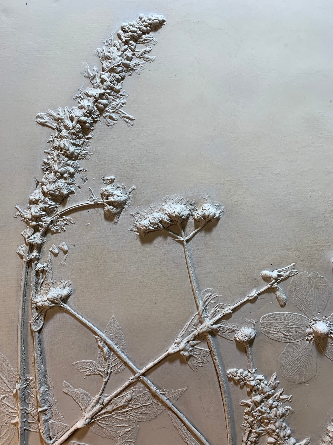 Large Plaster Bas-relief Casting Consists of Blue Wonder - Etsy