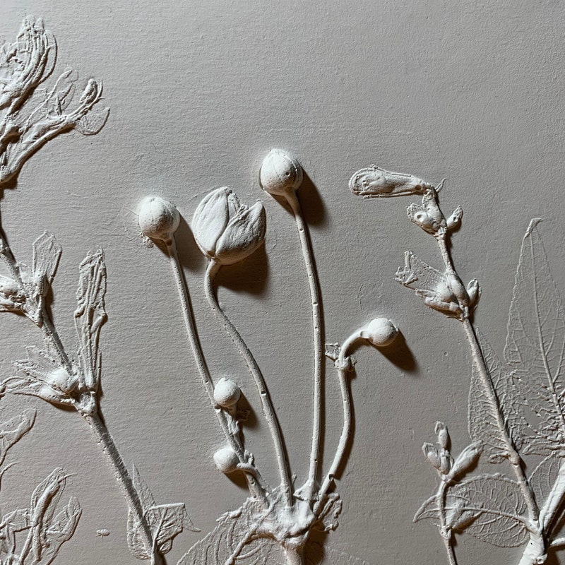 Flower Plaster Art - Etsy