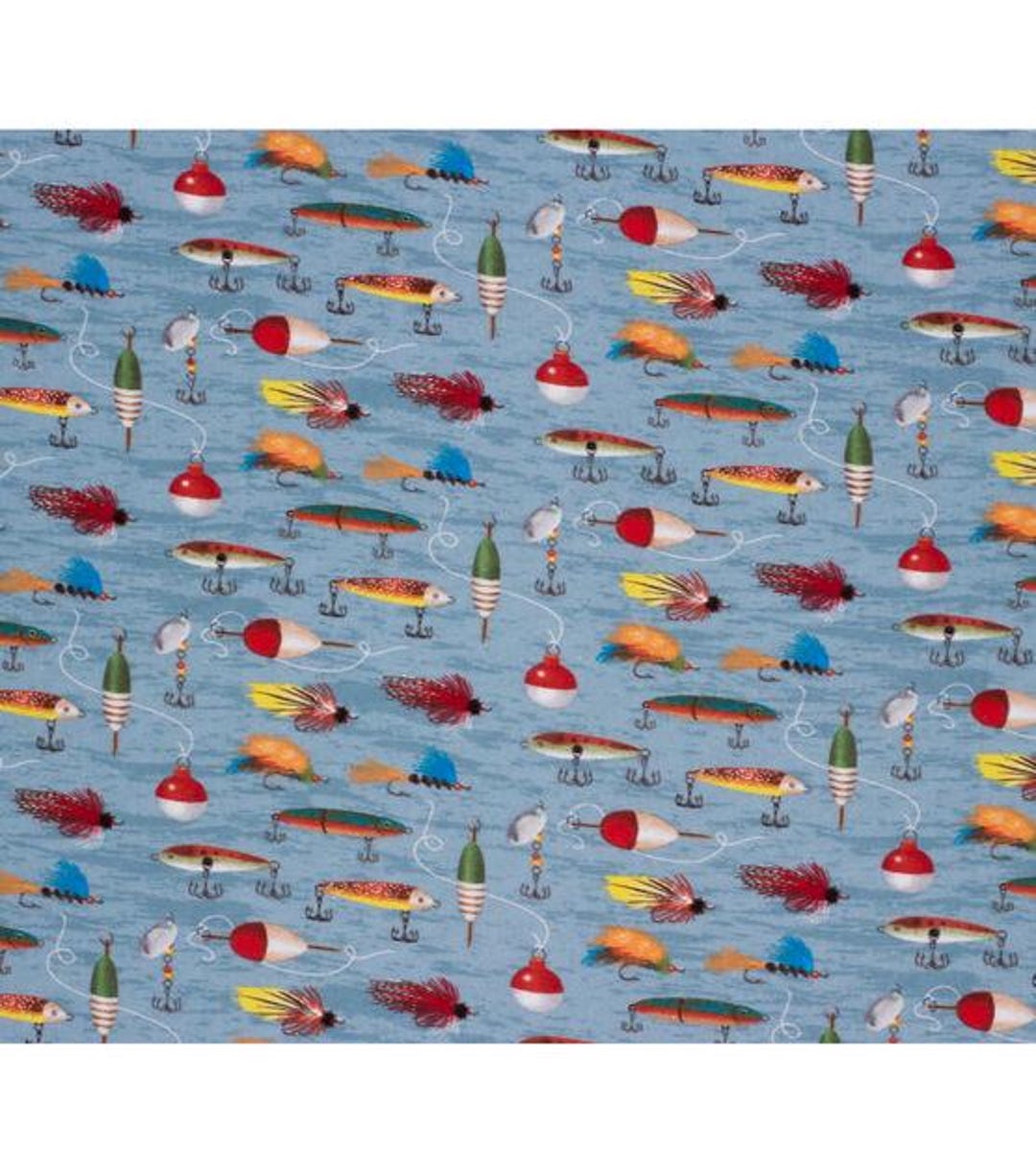 Fishing Hooks Super Snuggle Flannel - Joann Fabric - Sold by the Yard ...