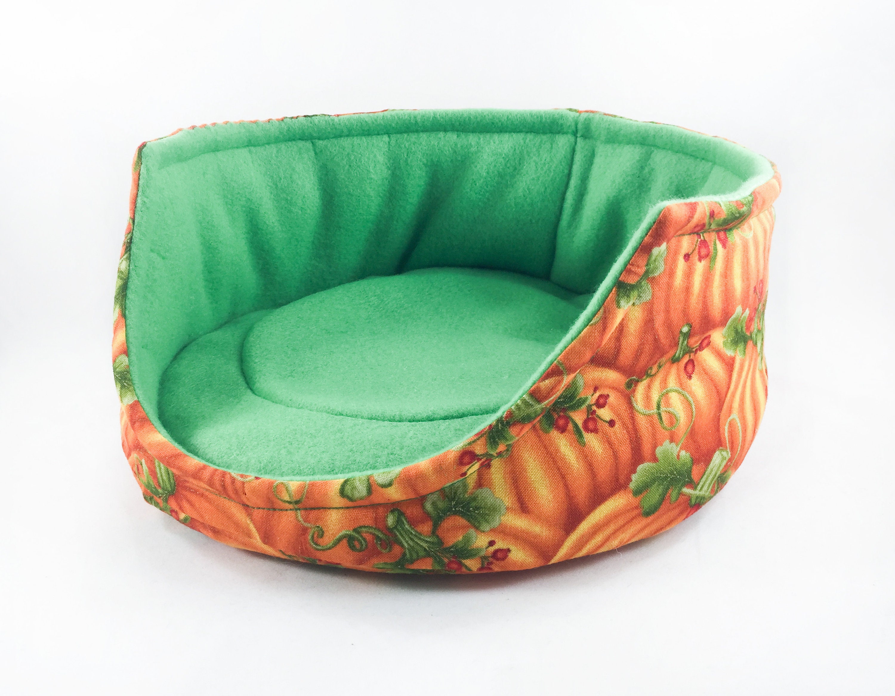 Pumpkin Fleece Cuddle Cup Bed With Removable Pad for Guinea Pigs ...