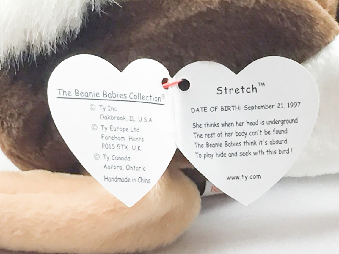 Stretch the Ostrich Plush TY Beanie Baby Retired Vintage | Etsy
