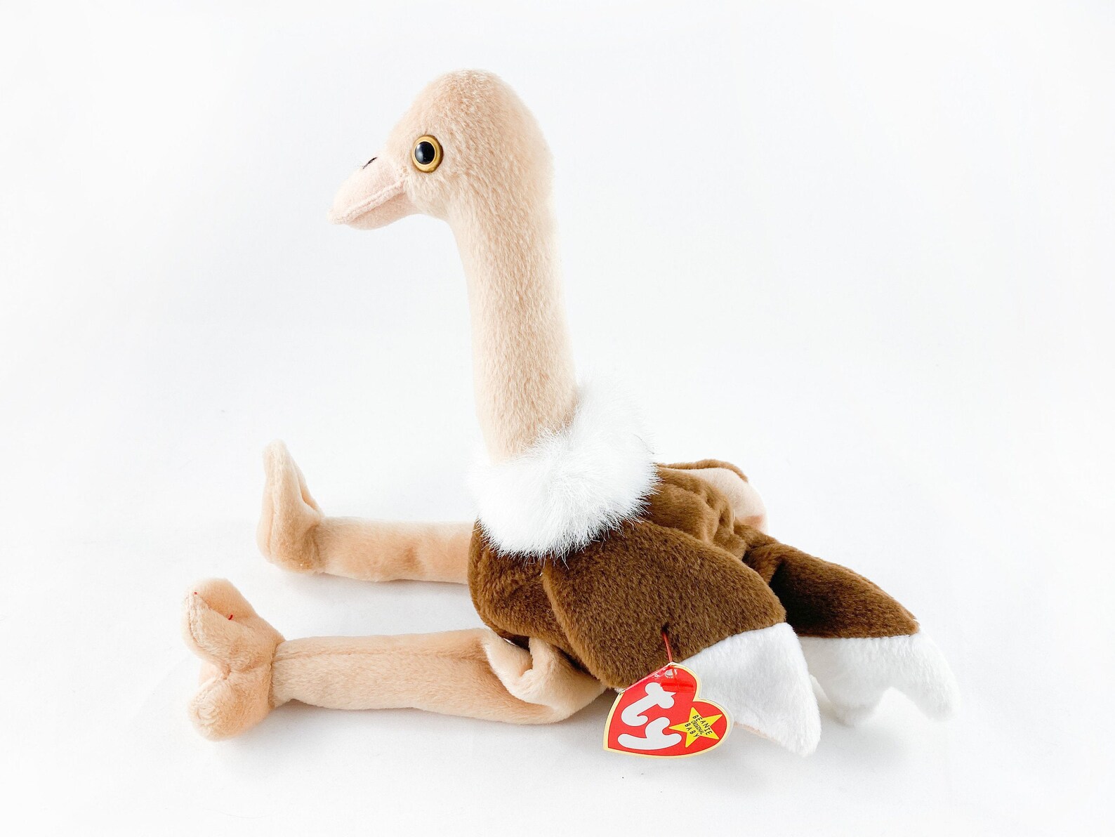 Stretch the Ostrich Plush TY Beanie Baby Retired Vintage Stuffed Animal ...