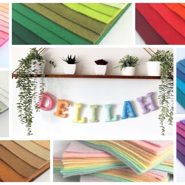 Felt Name Sign - Etsy UK