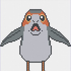 Screaming PORG, Star Wars, Cross Stitch Pattern / PDF Cross Stitch ...