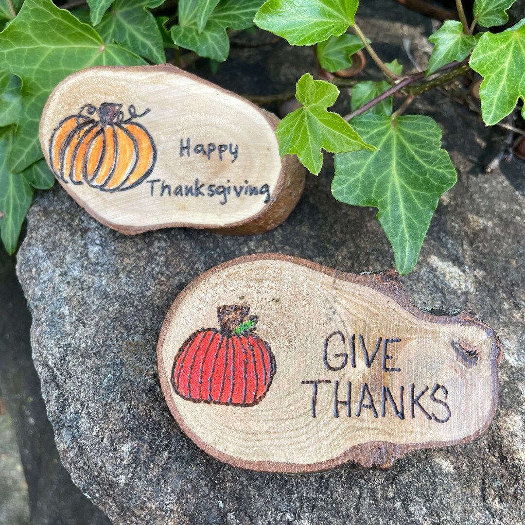 Thanksgiving Magnets | Limited Release Magnets | Wood Slice Magnets ...