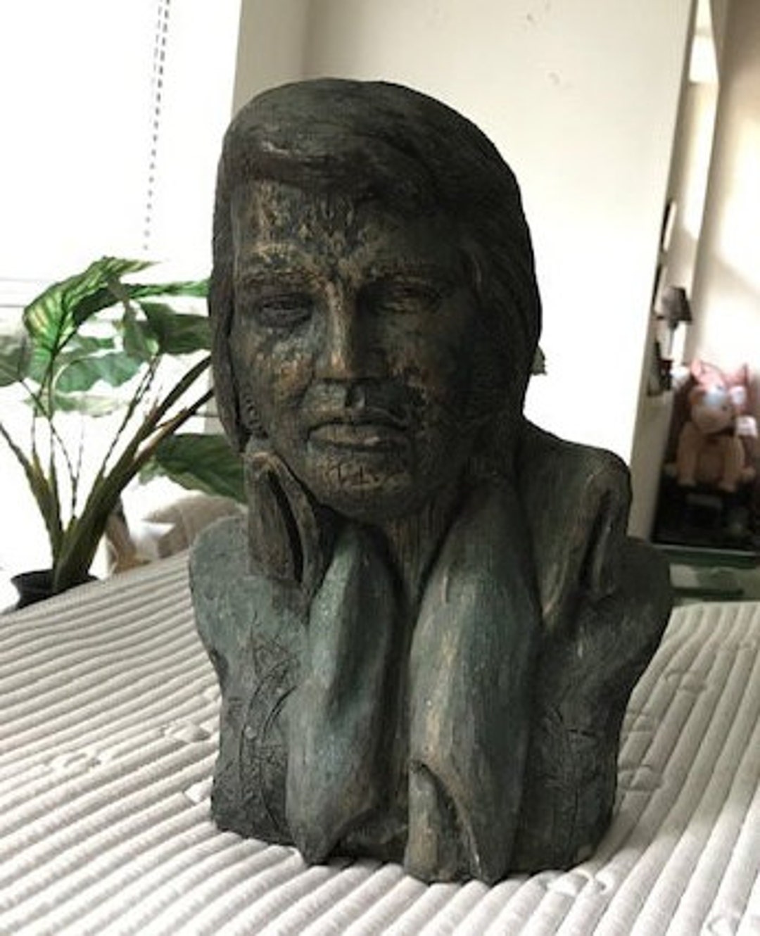 Elvis Presley Clay Bust, "musician," by Sculptor Mike Makras 1980s - Etsy
