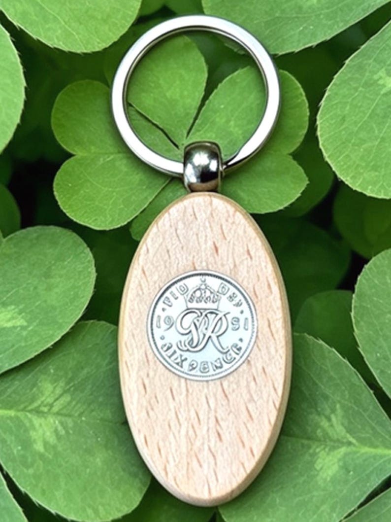Lucky Sixpence With Four Leaf Clover Pick Your Year - Etsy