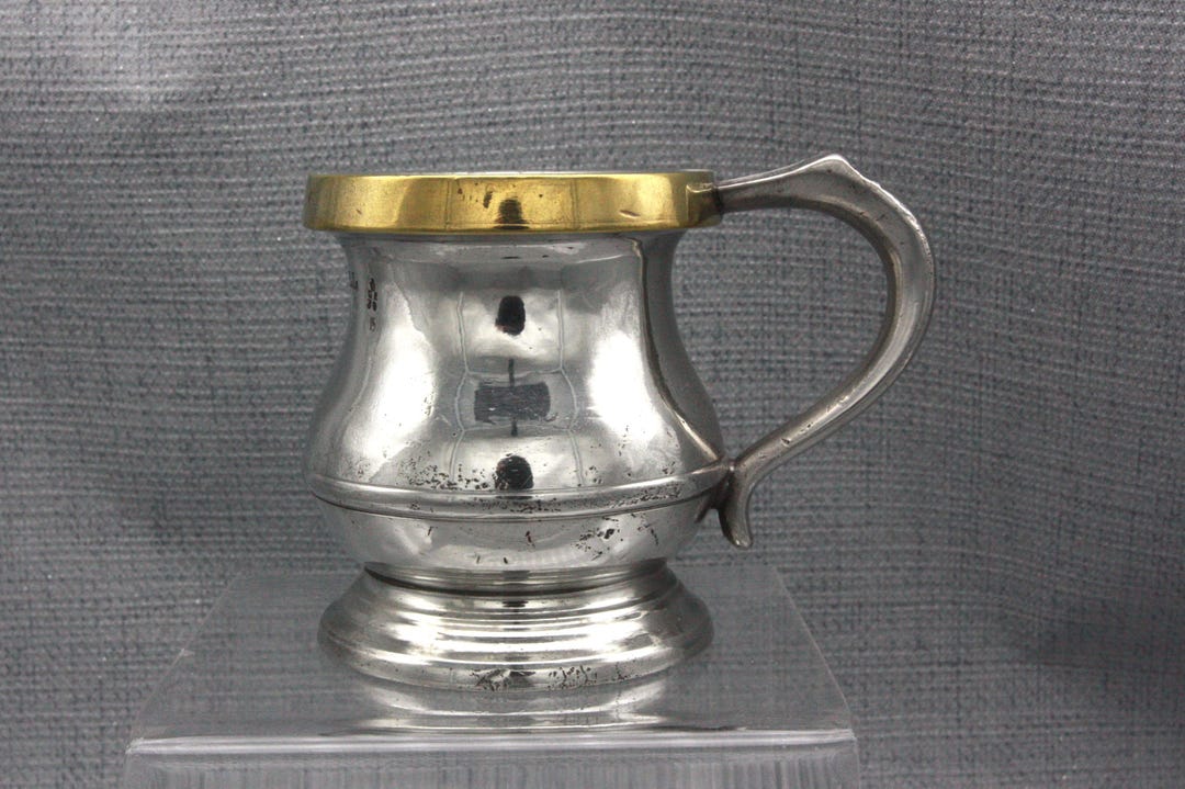 Pewter Pot Bellied Gill Brass Lipped Measure - Etsy
