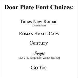 Office Door Plate or Desk Plate Custom Engraved. High Quality Material ...