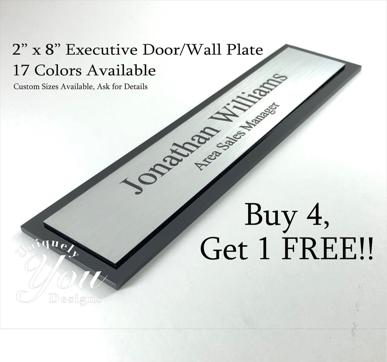 Executive Office Door Plate Wall Plate HIGH QUALITY Two Tone | Etsy