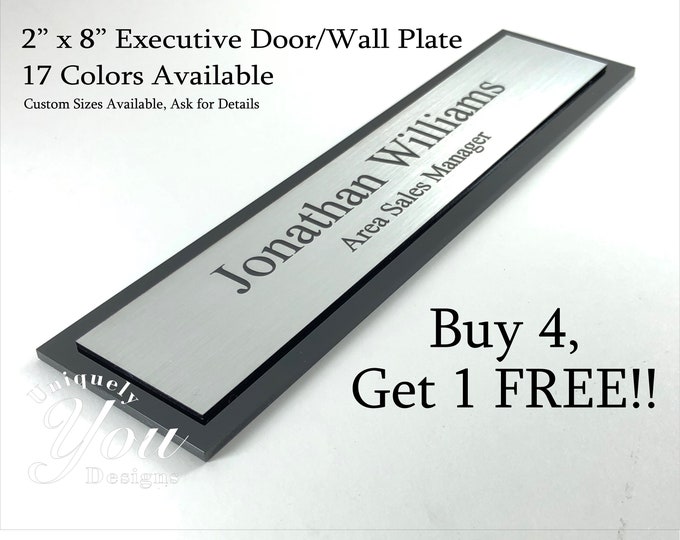 Executive Office Door Plate Wall Plate HIGH QUALITY Two Tone - Etsy