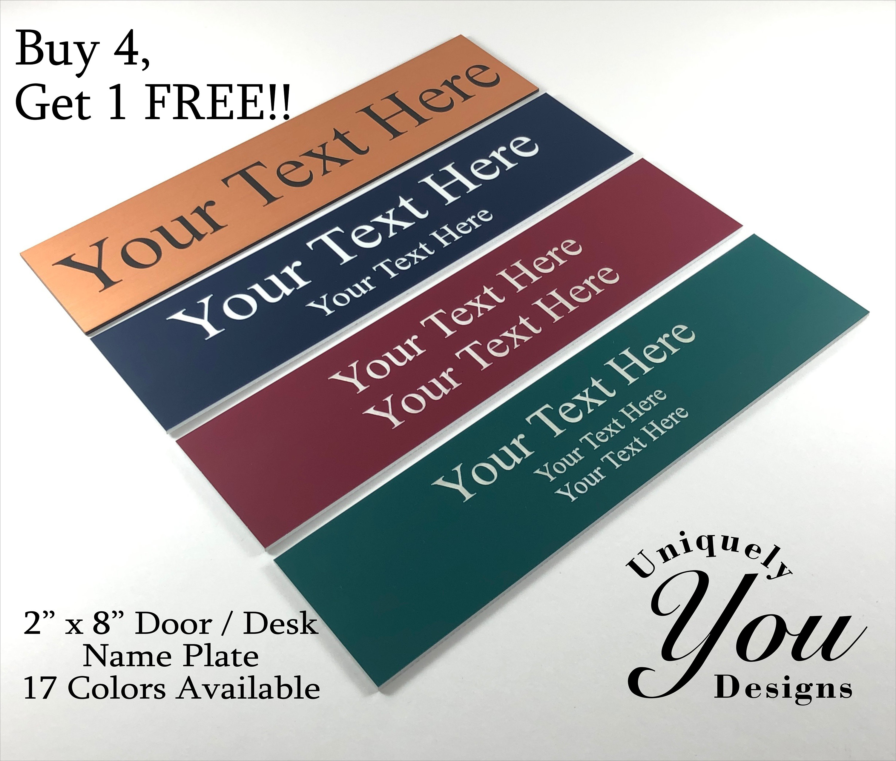 Office Door Plate or Desk Plate Custom Engraved. High Quality - Etsy