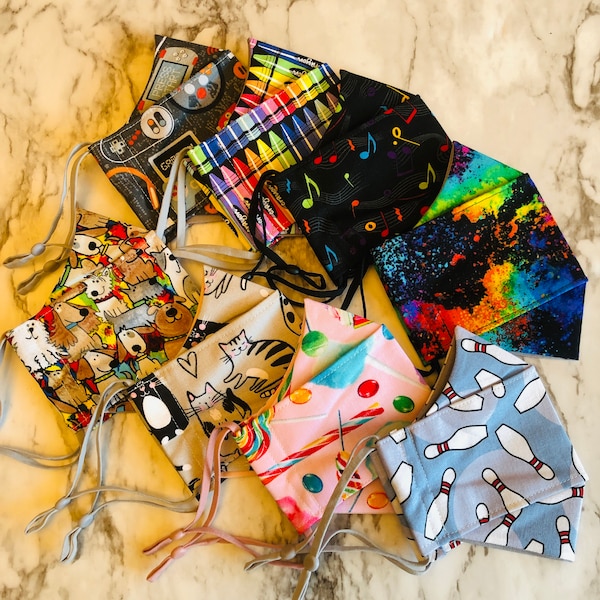 3d Face Mask With Nose Wire - Etsy