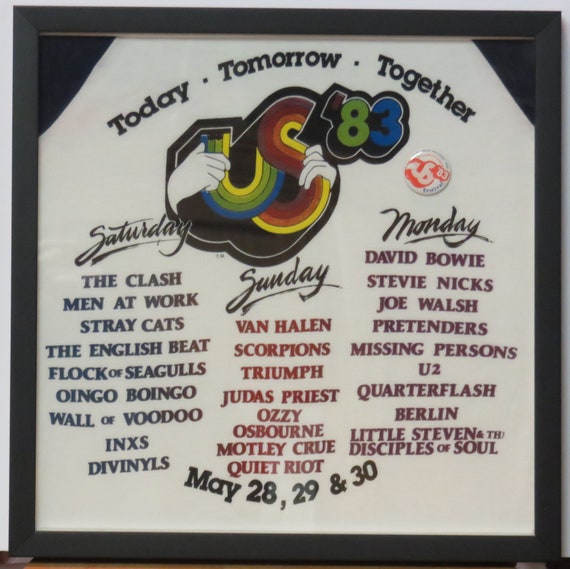 US Festival 1983 Lineup Poster R/80s, 52% OFF