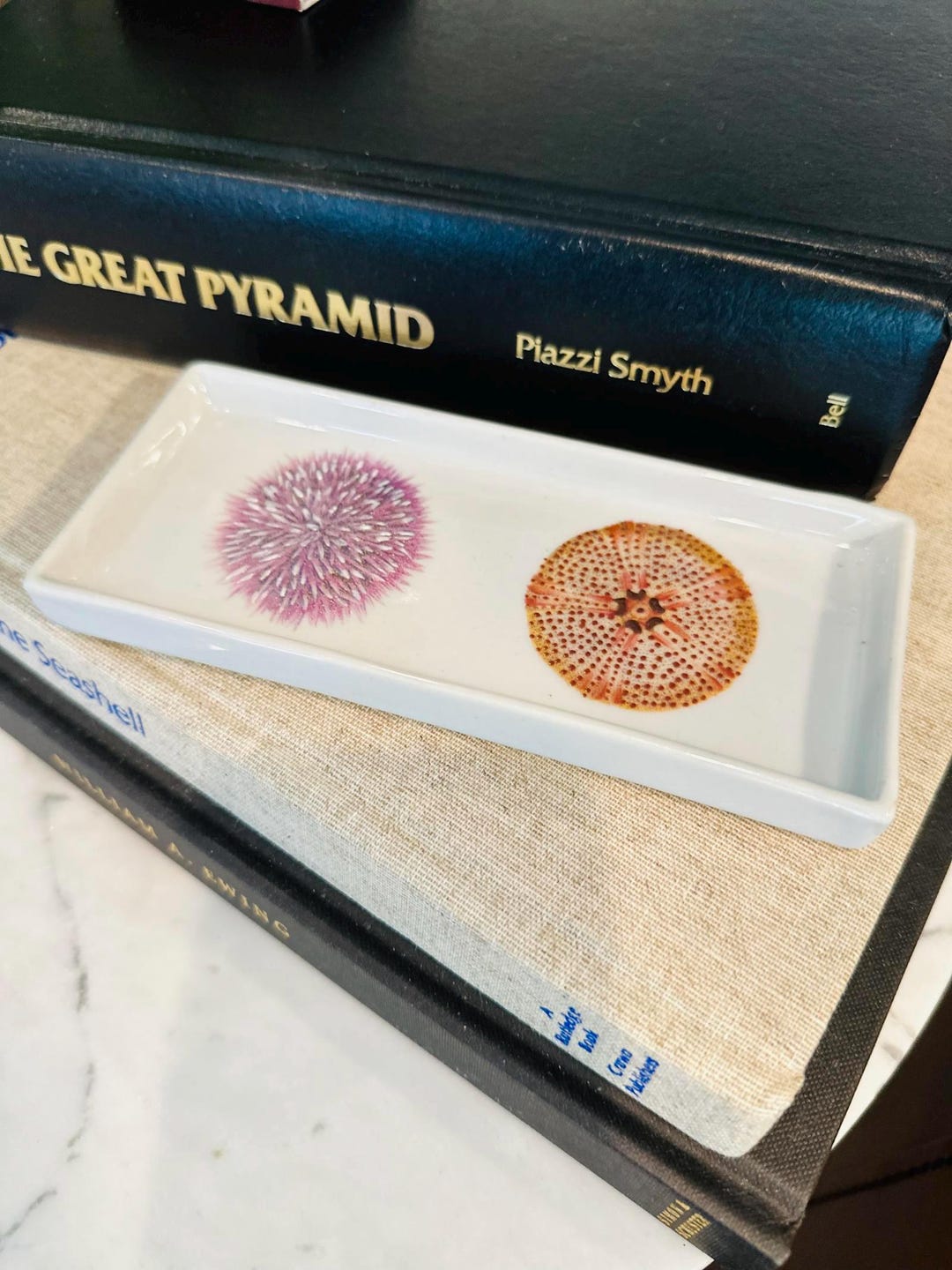 Seashell Sea Urchin Design Trinket Dish - Vintage Fabienne Jouvin Paris ...