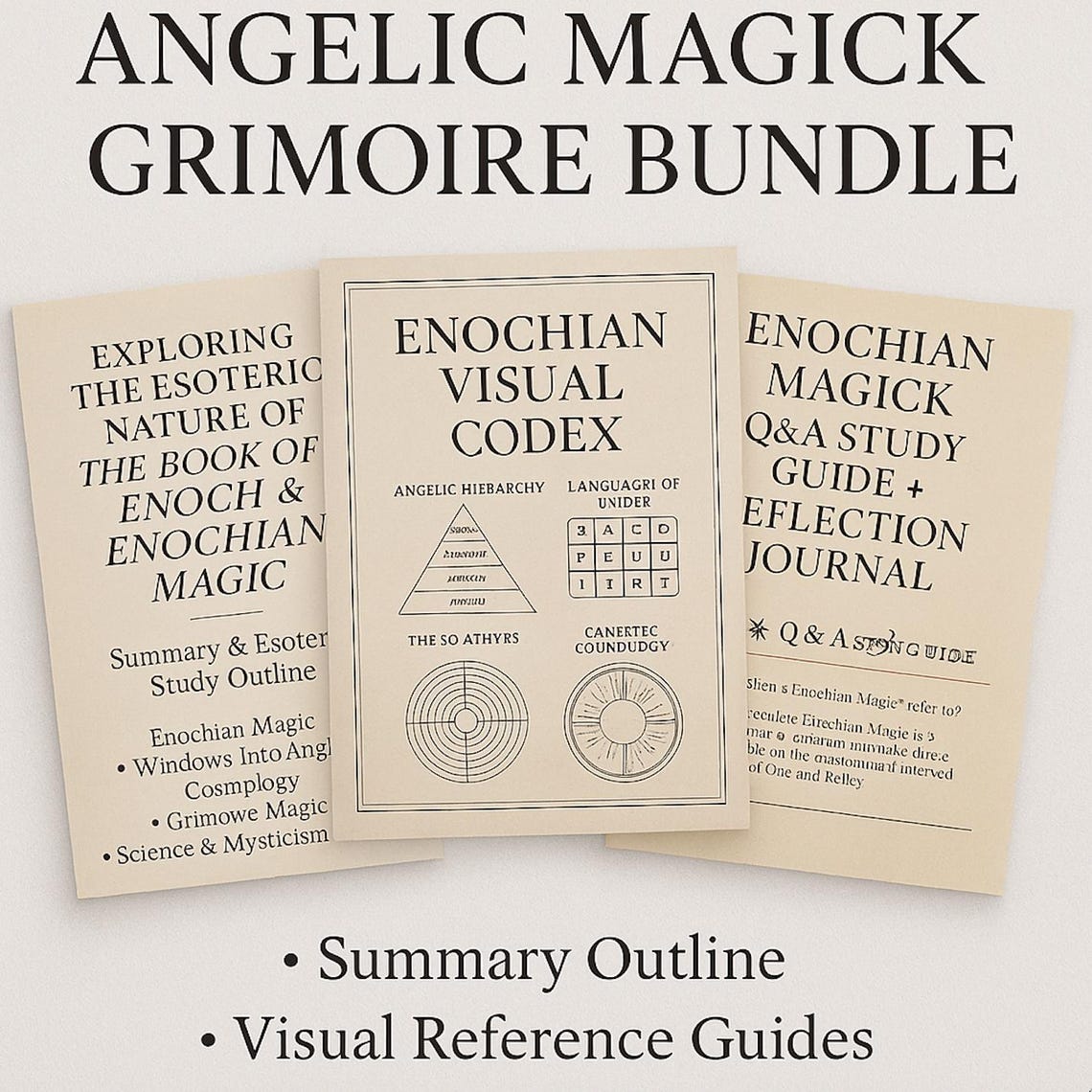 John Dee Enochian Angelic Cosmology Bundle | Original Book + Study ...