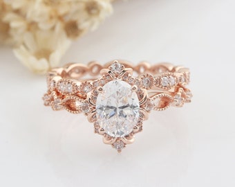 Moissanite engagement ring | Etsy