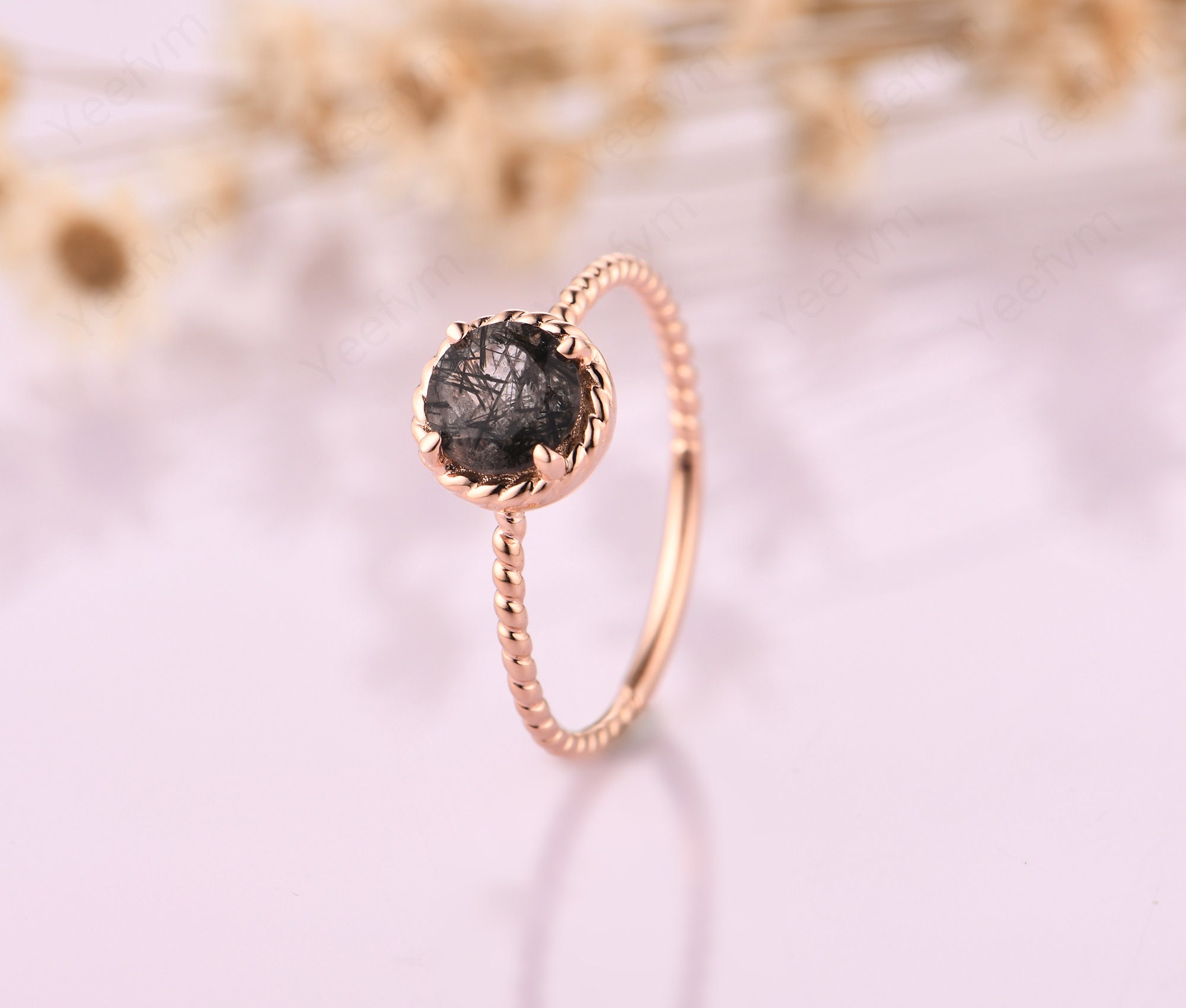 outlet collection Gemstone Wedding Rings/ Rope Twist Band Ring/ 6mm ...