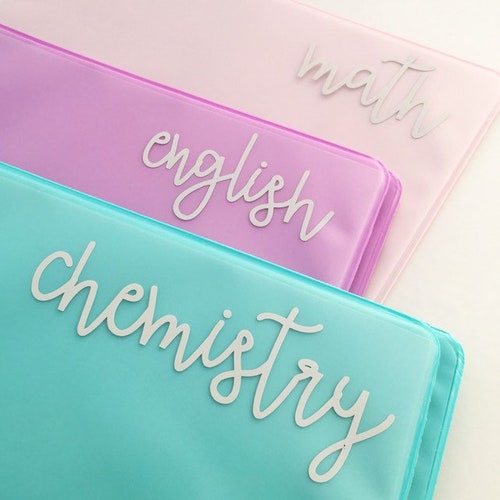 School Subject Labels Binder Stickers Binder Labels | Etsy