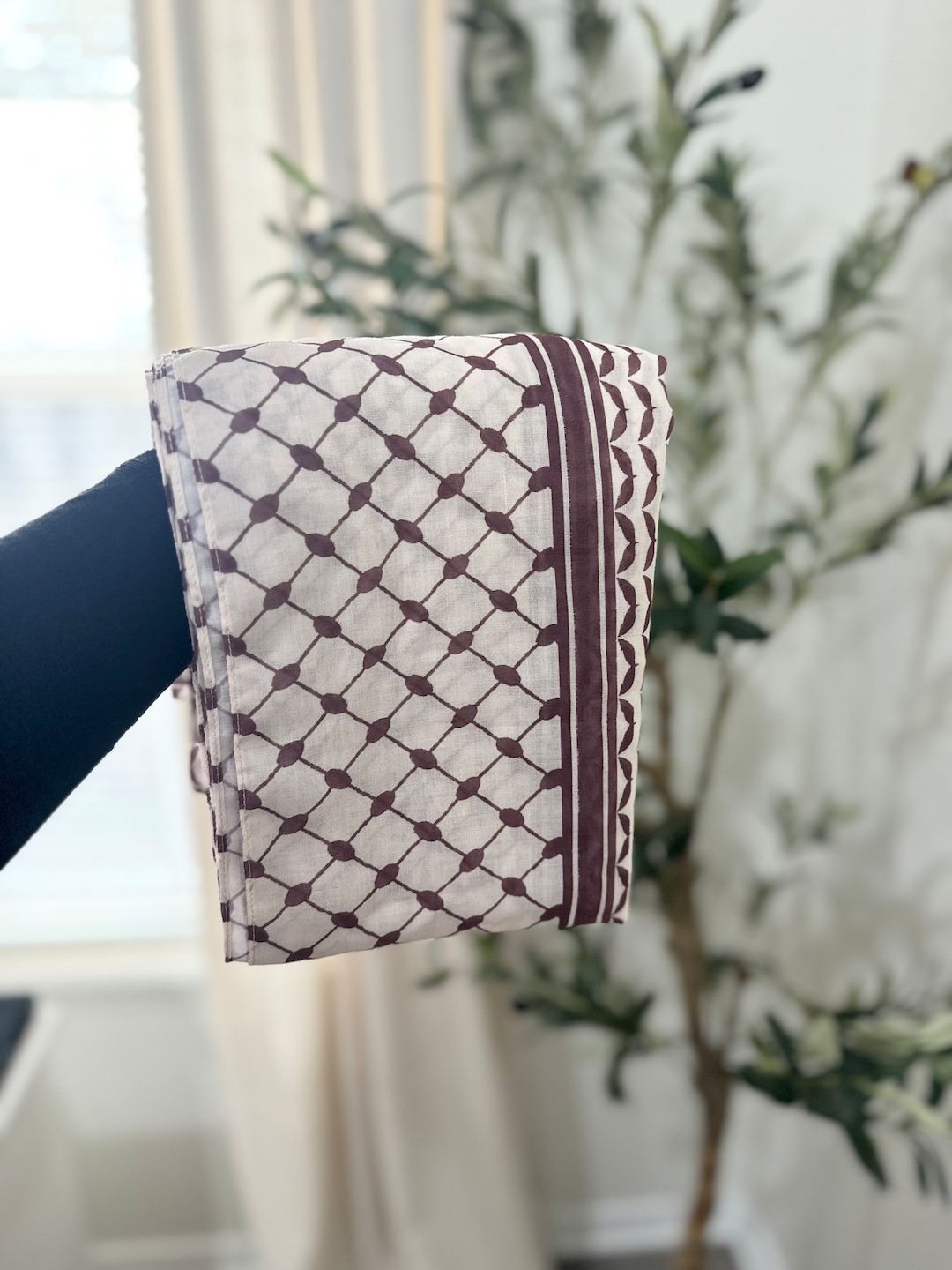 4 Piece Keffiyeh Hijab Set. Includes Hijab, Magnet, Undercap, and ...