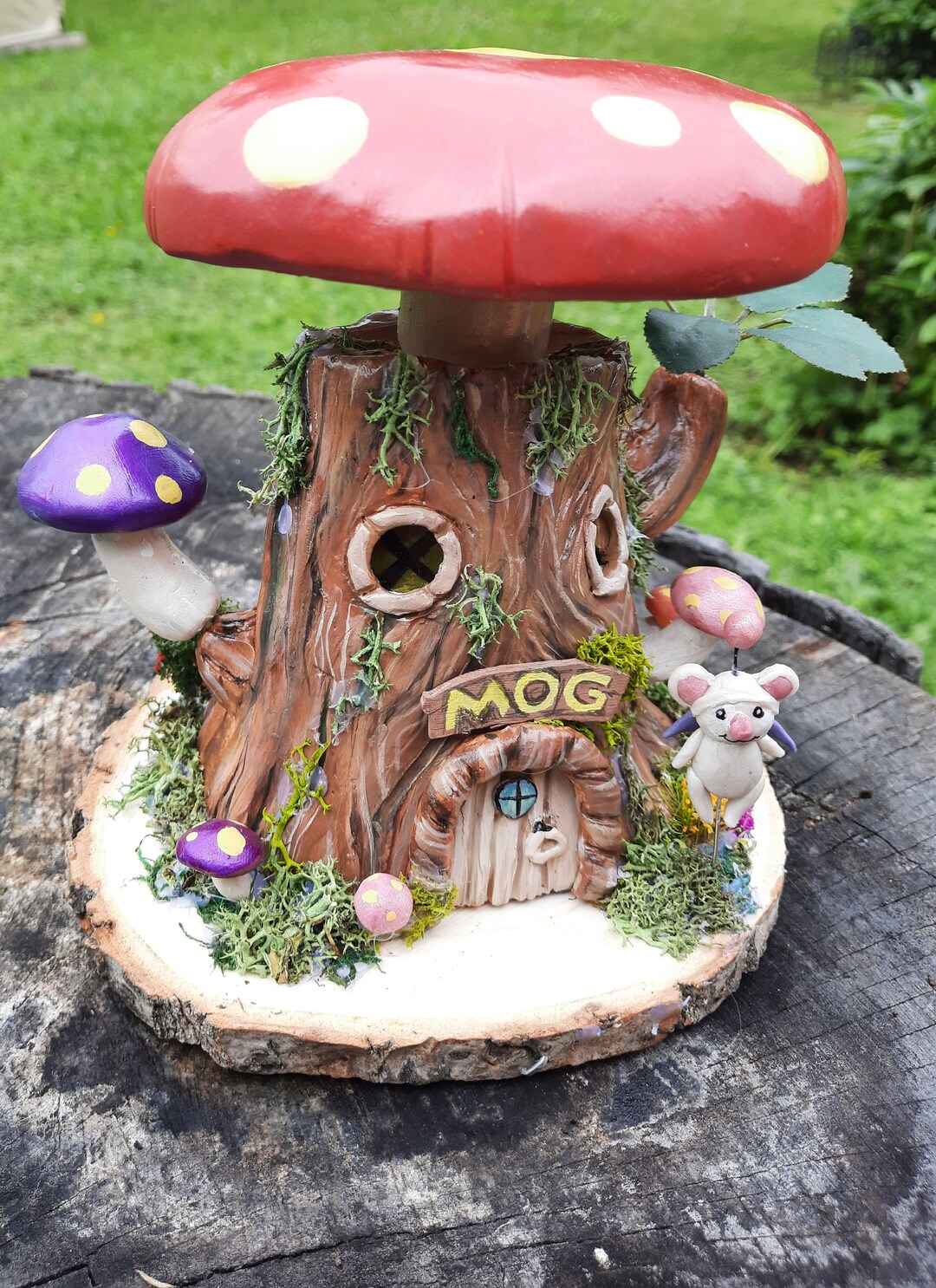 Final Fantasy VII Mog House Lamp Lighted Moogle Rebirth Remake Figure ...