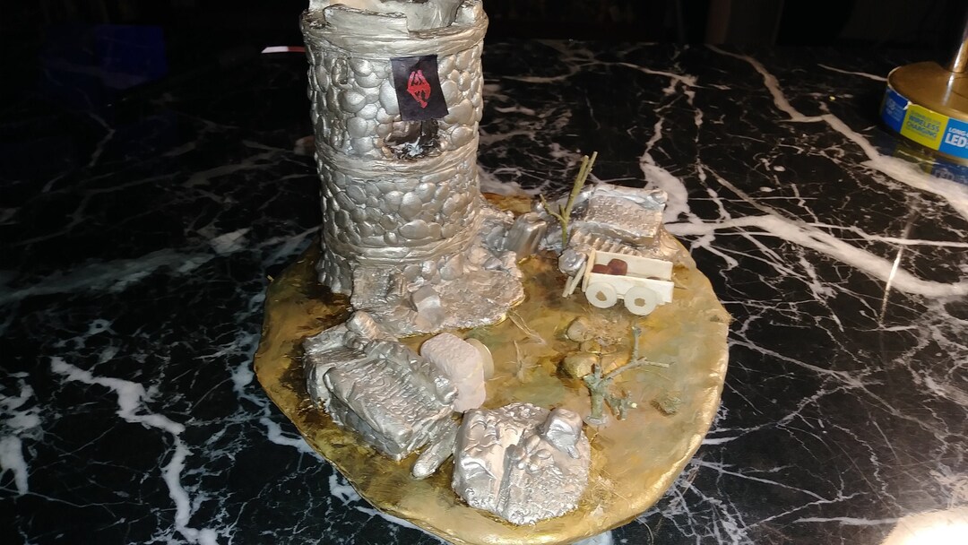 Skyrim Desk Ornament 1st Dragonborn Encounter Whiterun Guard Tower - Etsy