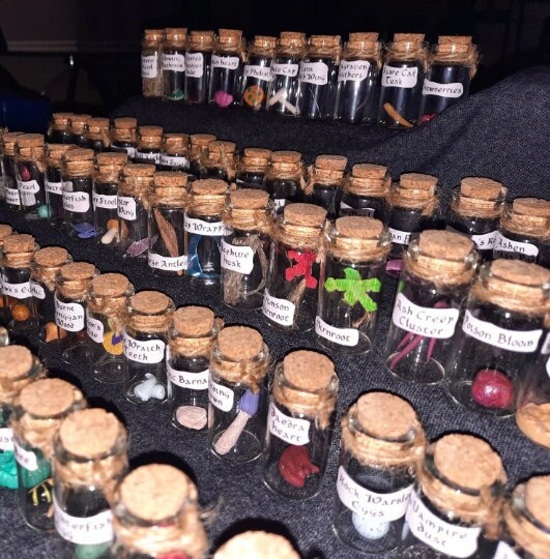Individual Skyrim Alchemy Potion Bottle Ingredients Custom Made, EVERY ...