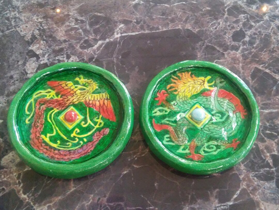 Shenmue Mini Dragon and Phoenix Mirror Set - Etsy
