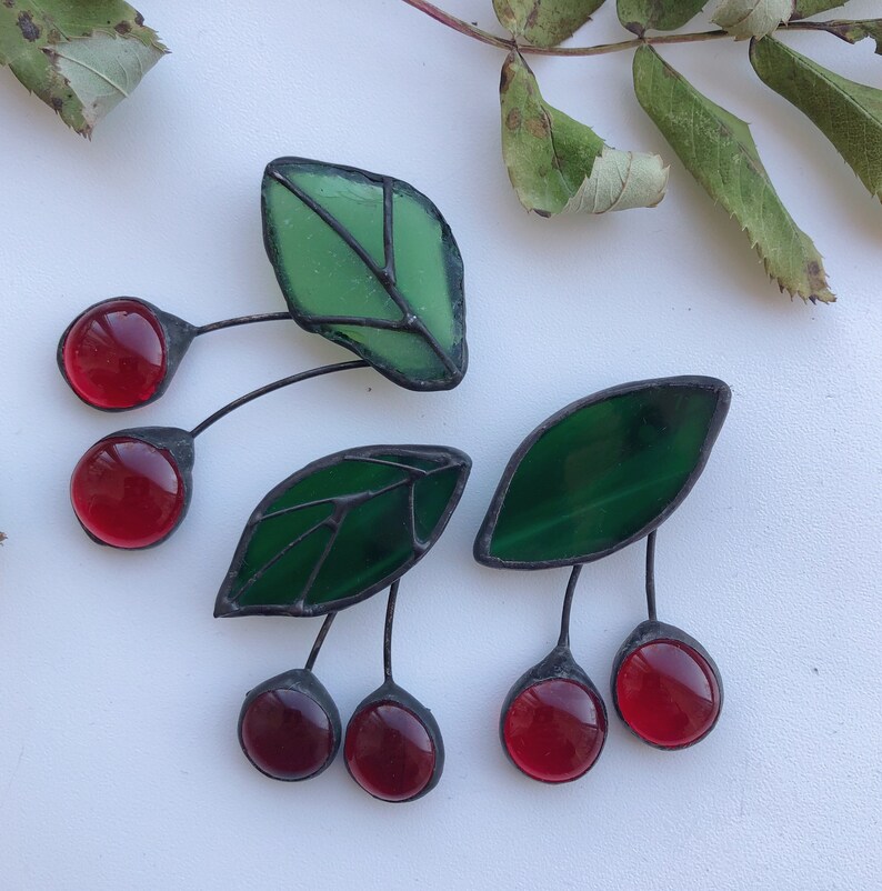 Cherry Brooch Cherry Pin Cherry Fruit Badge Juicy Sweet - Etsy