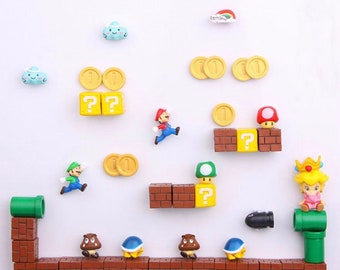 Super Mario World Perler Magnet Set - Etsy