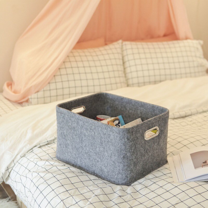 Container Foldable Box Felt Storage Basket Sundries Container - Etsy