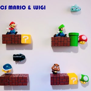 Super Mario Fridge Magnet Set - Etsy UK