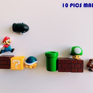 Super Mario Fridge Magnet Set - Etsy UK