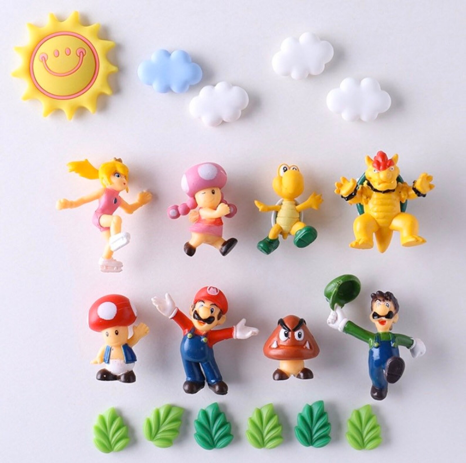 Super Mario Magnets 8 Characters Set - Etsy