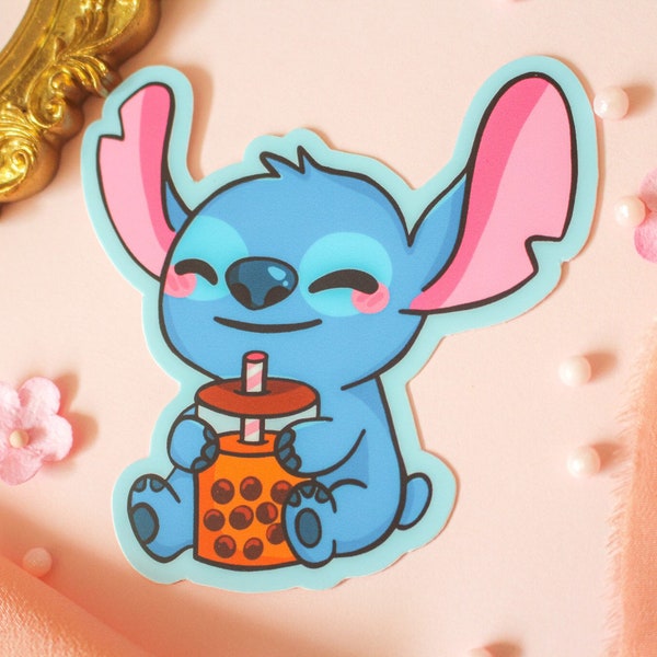 Stitch Bubble Tea Png - Etsy